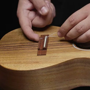 How to Restring a Tie Block Ukulele | Martin Guitar